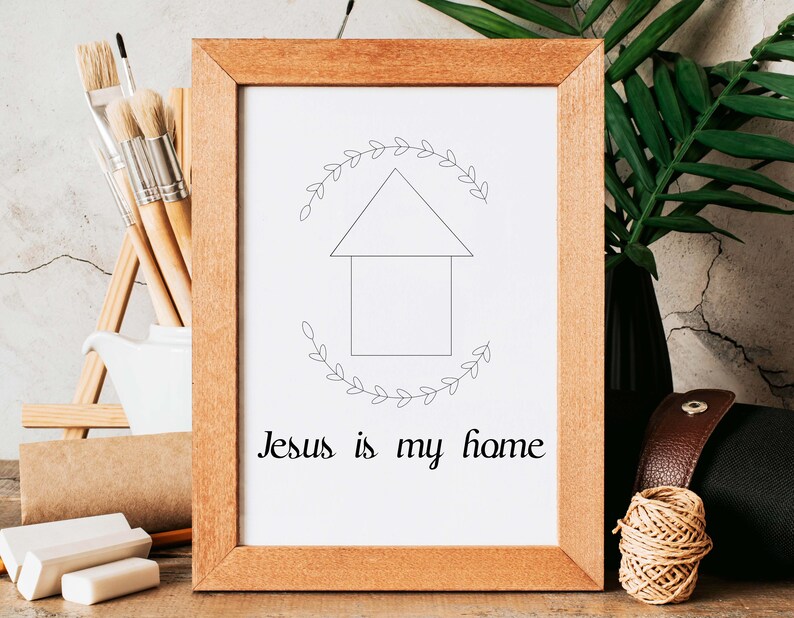 Digital Print Bible Verse Jesus is My Home Minimalist Bible - Etsy