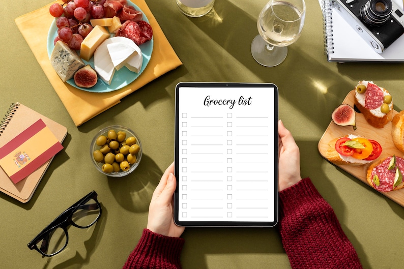 A5 Grocery List, Digital Grocery List, Instant Download Grocery List ...