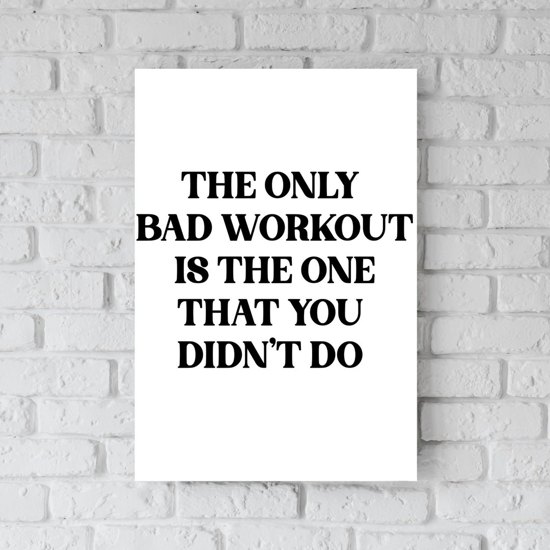 Home Gym Wall Art, Gym Decor Printable, Motivational Poster for Gym ...