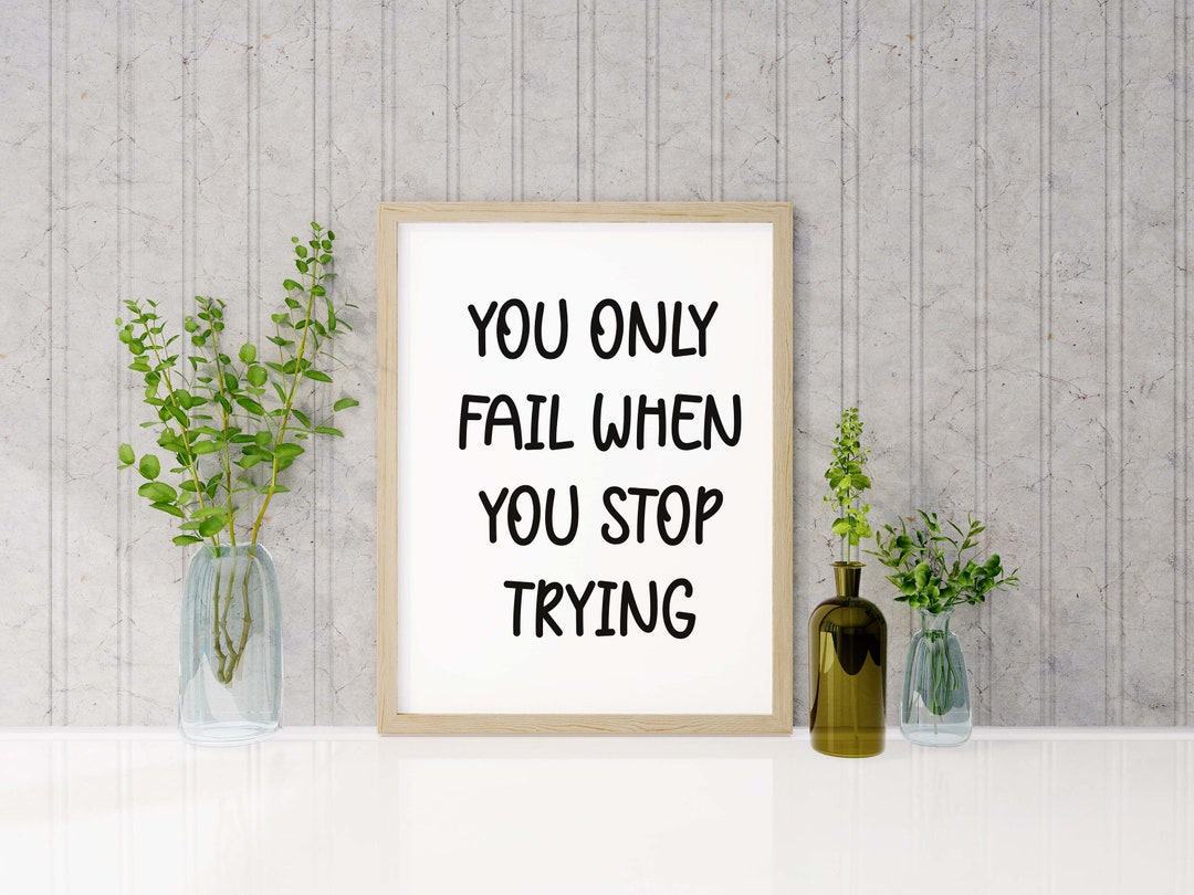 Motivational Quote Printable Office Decor Wall Art, Positive Poster ...