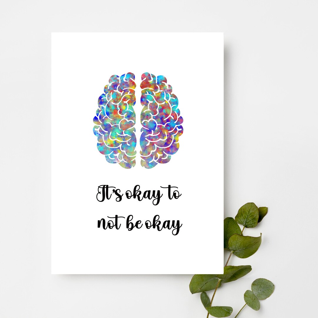 Mental Health Wall Art, Mental Health Art Home Decor, Mental Health ...