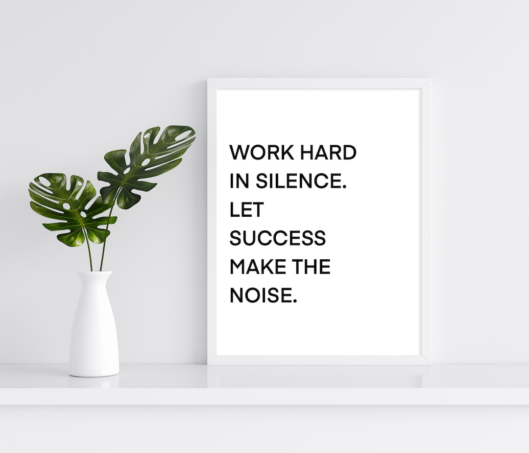 Printable Quote Print, Motivational Wall Art, Office Decor ...