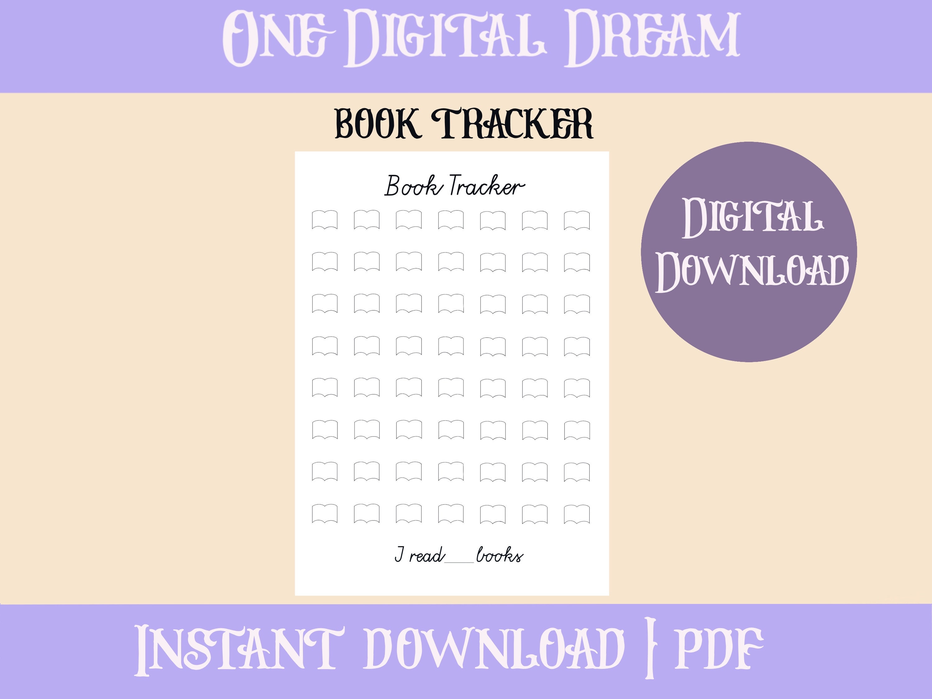 Book Tracker Printable, Reading Log, Reading Checklist, Book Gift, Book ...