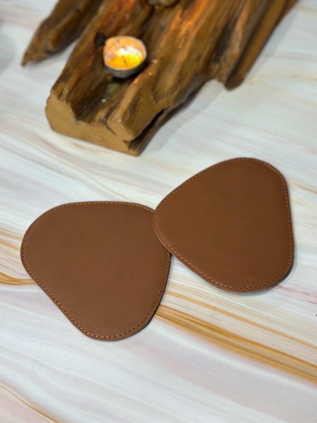 Personalized Brown Leather Mousepad Desk Pad Vintage Office Decor - Etsy