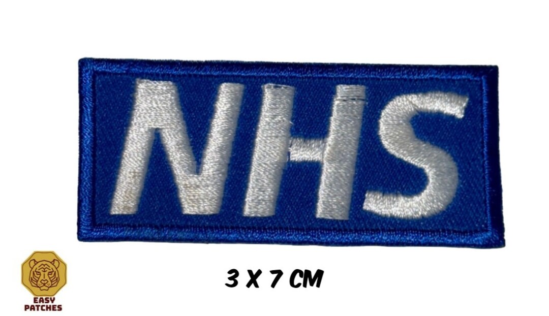 NHS Embroidered Iron on / Sew on Patch - Etsy