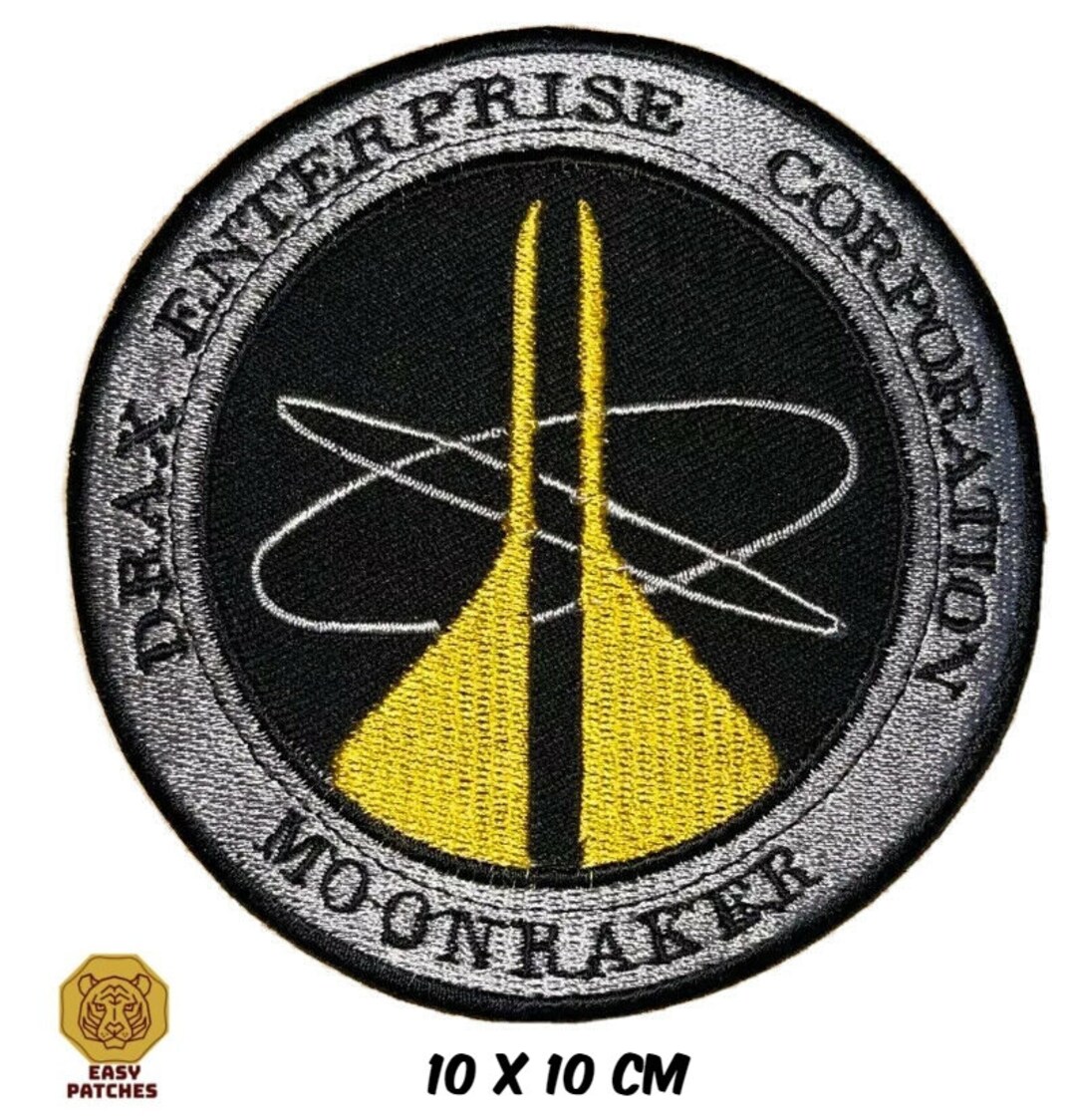 MOONRAKER DRAX ENTERPRISE Corp 007 Patch Iron on Sew on Embroidered ...