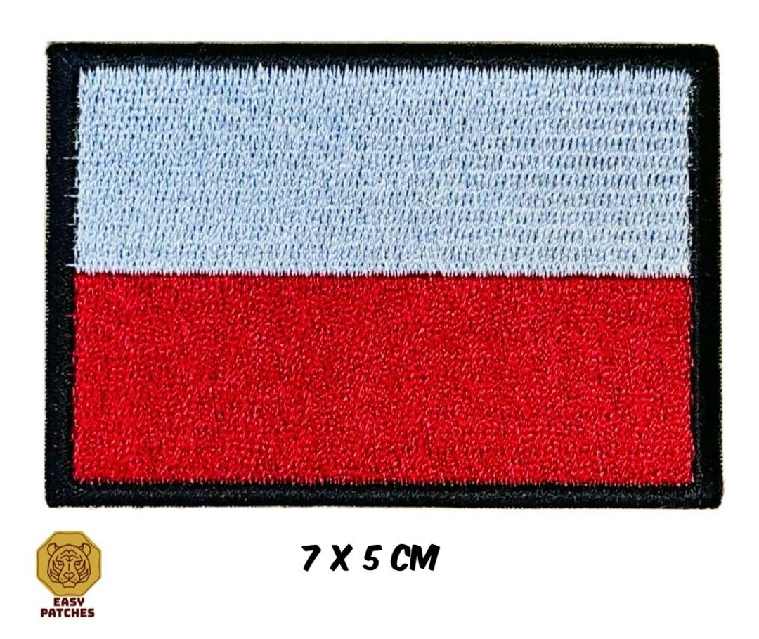Polish Flag Patch Iron on Badge / Sew on Poland Flag Embroidered ...