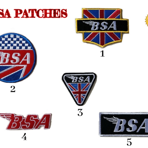 Bsa Motorcycle Patch - Etsy Australia