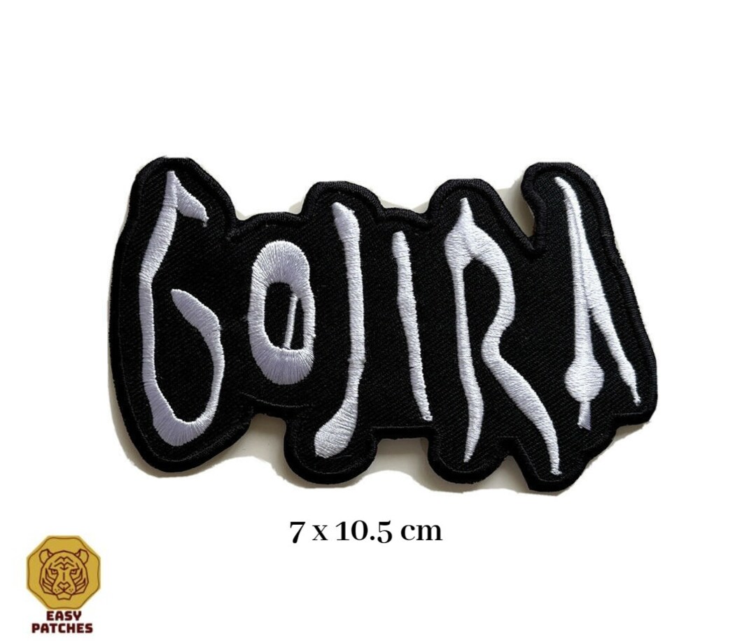 GOJIRA Heavy Metal Embroidered-iron on Sew on Shirt Badge Patch UK ...