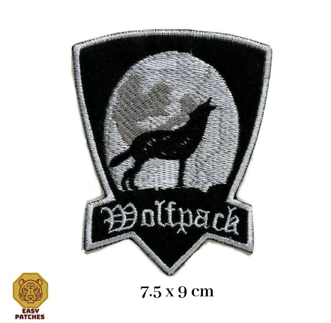 Wolfpack Howling Wolf Patch Iron on Sew on Biker Applique Fabric Jeans New - Etsy