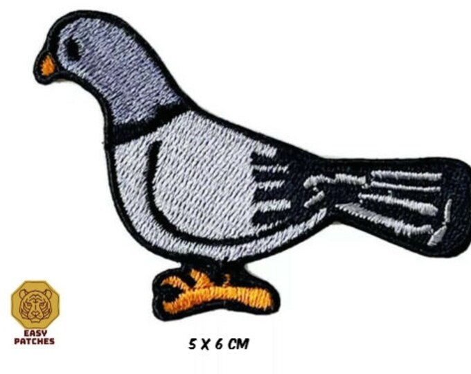 Fat Bread Pigeon Iron-on Patch - Etsy Australia