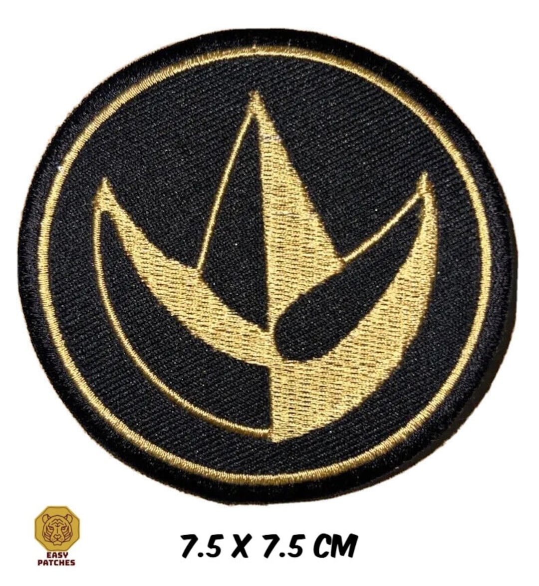 MMPR Mighty Morphin Power Ranger Green Ranger Coin Logo Embrodiered ...