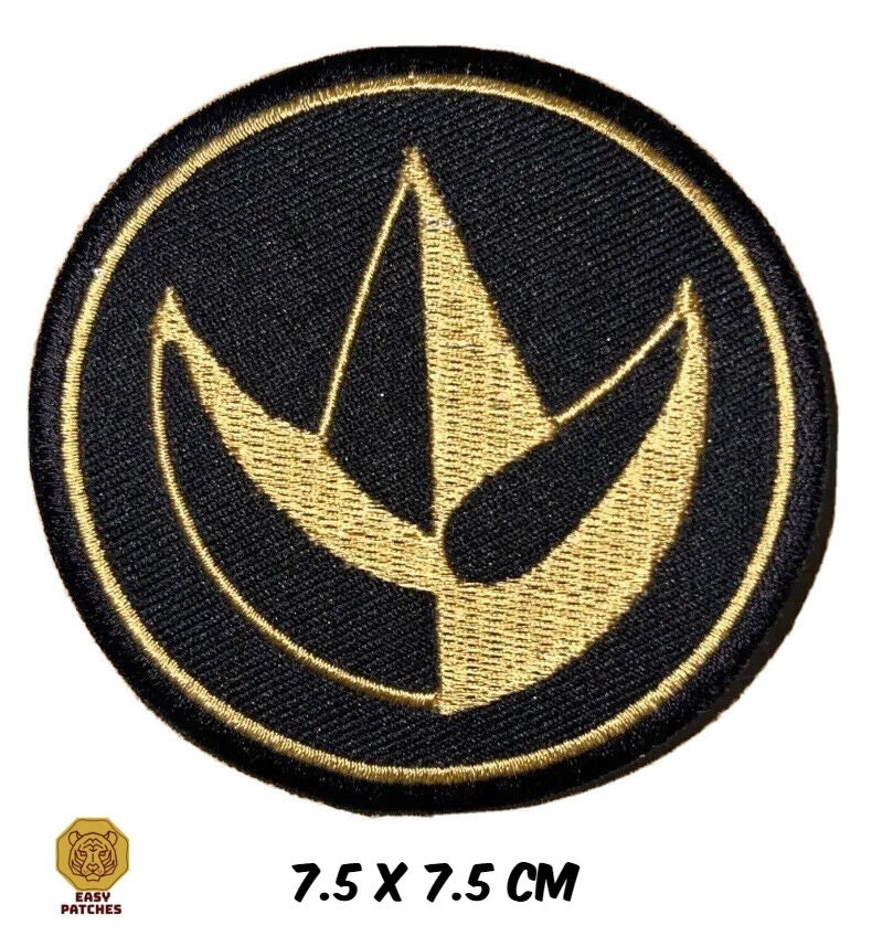 MMPR Mighty Morphin Power Ranger Green Ranger Coin Logo Embrodiered ...