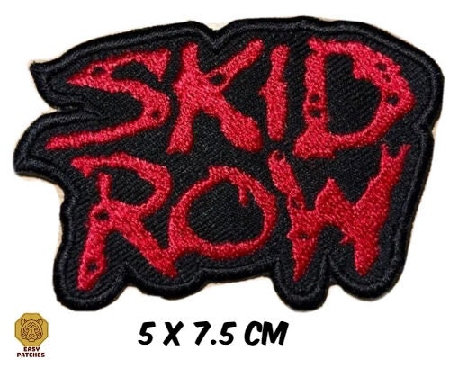 Skid Row Patch Rock Band Logo Embroidered Iron On - Etsy