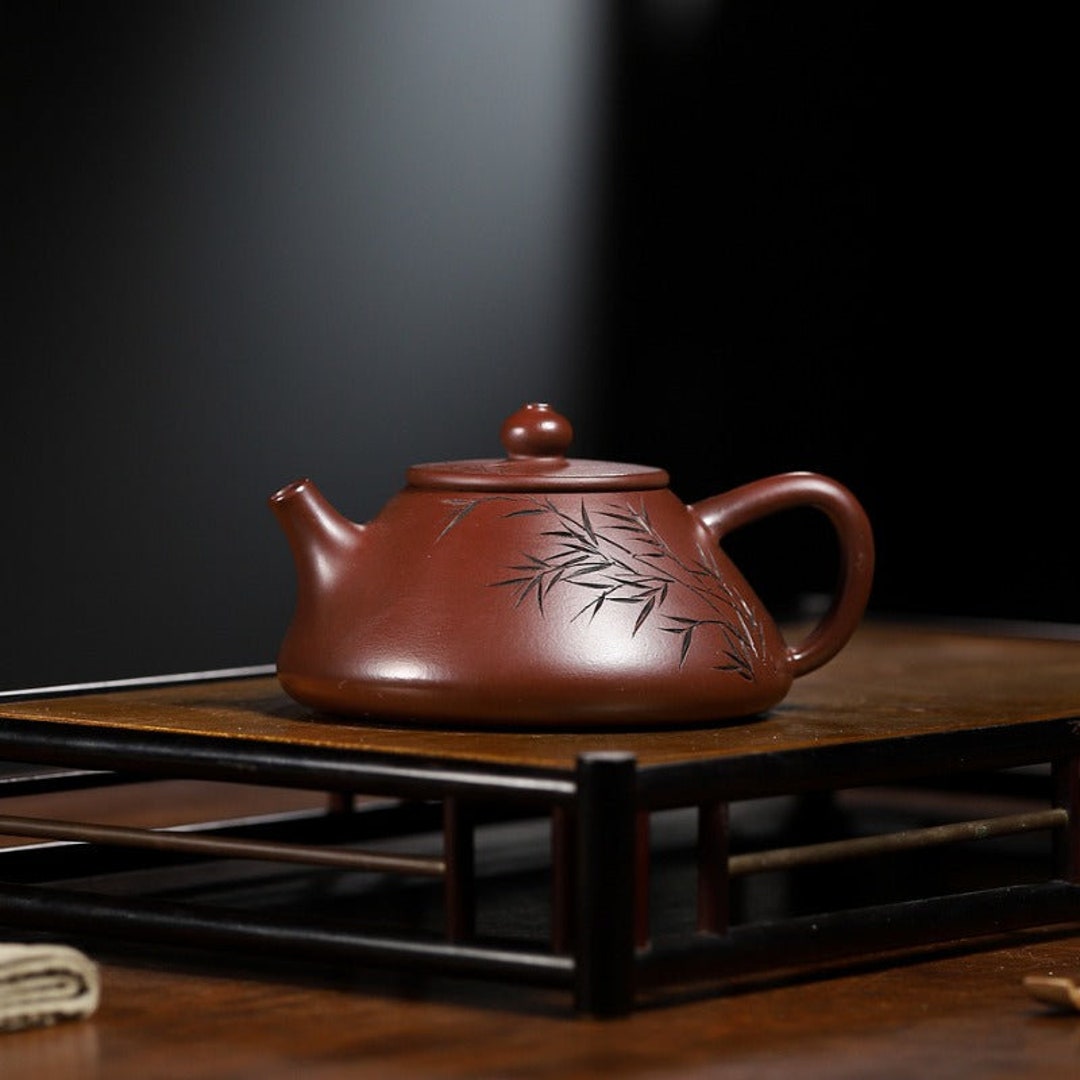 Yixing Zisha Teapot bamboo Shi Piao 竹叶石瓢 gift Box / Certificate ...