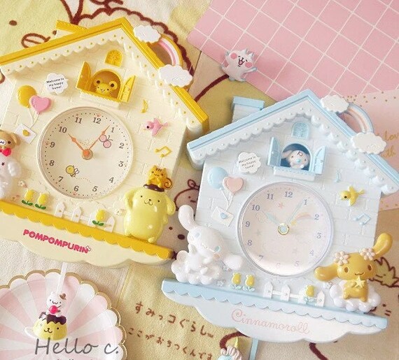 Sanrio Wall Clock Cinnamoroll Clock My Melody Wall Clock | Etsy