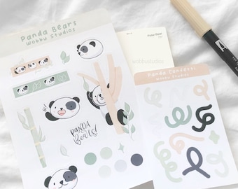 Anime Panda Sticker - Etsy