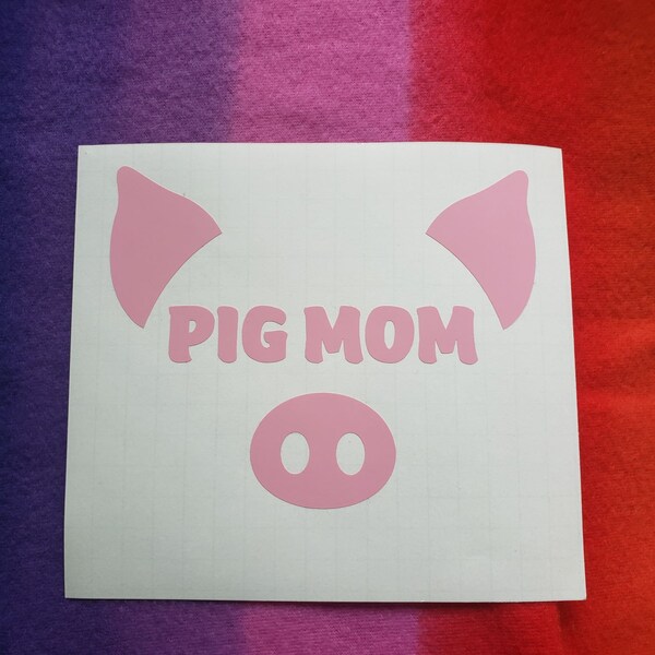 Pig Face Decal - Etsy