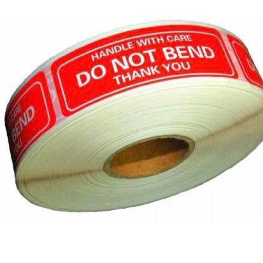 Do Not Bend Stickers, Handle With Care Stickers, Packaging for Small ...