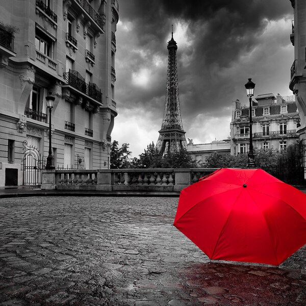 Red Umbrella Paris - Etsy