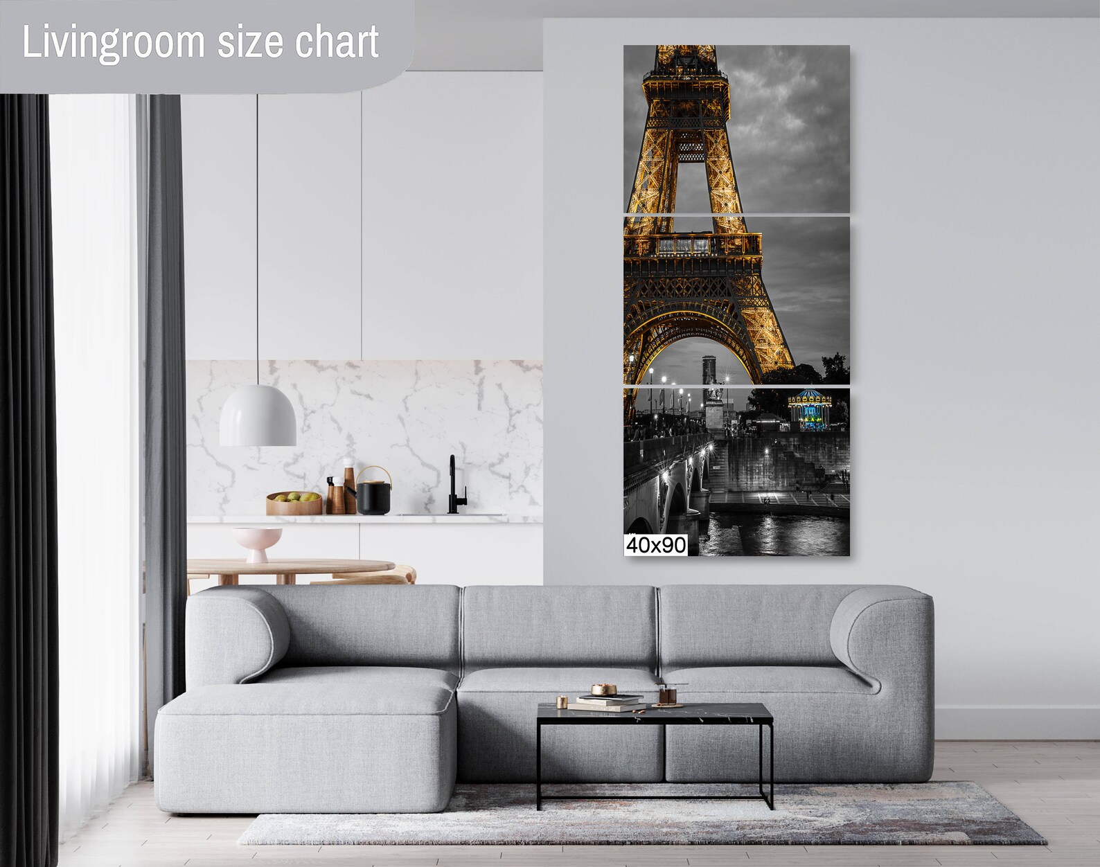Golden Eiffel Tower Color Splash Paris Canvas Print Paris - Etsy