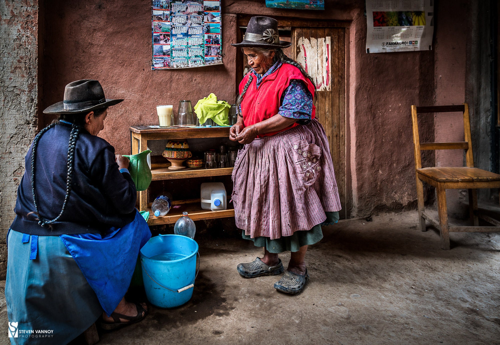 Peru Photography Two Inca Women in Sacred Valley Machu - Etsy