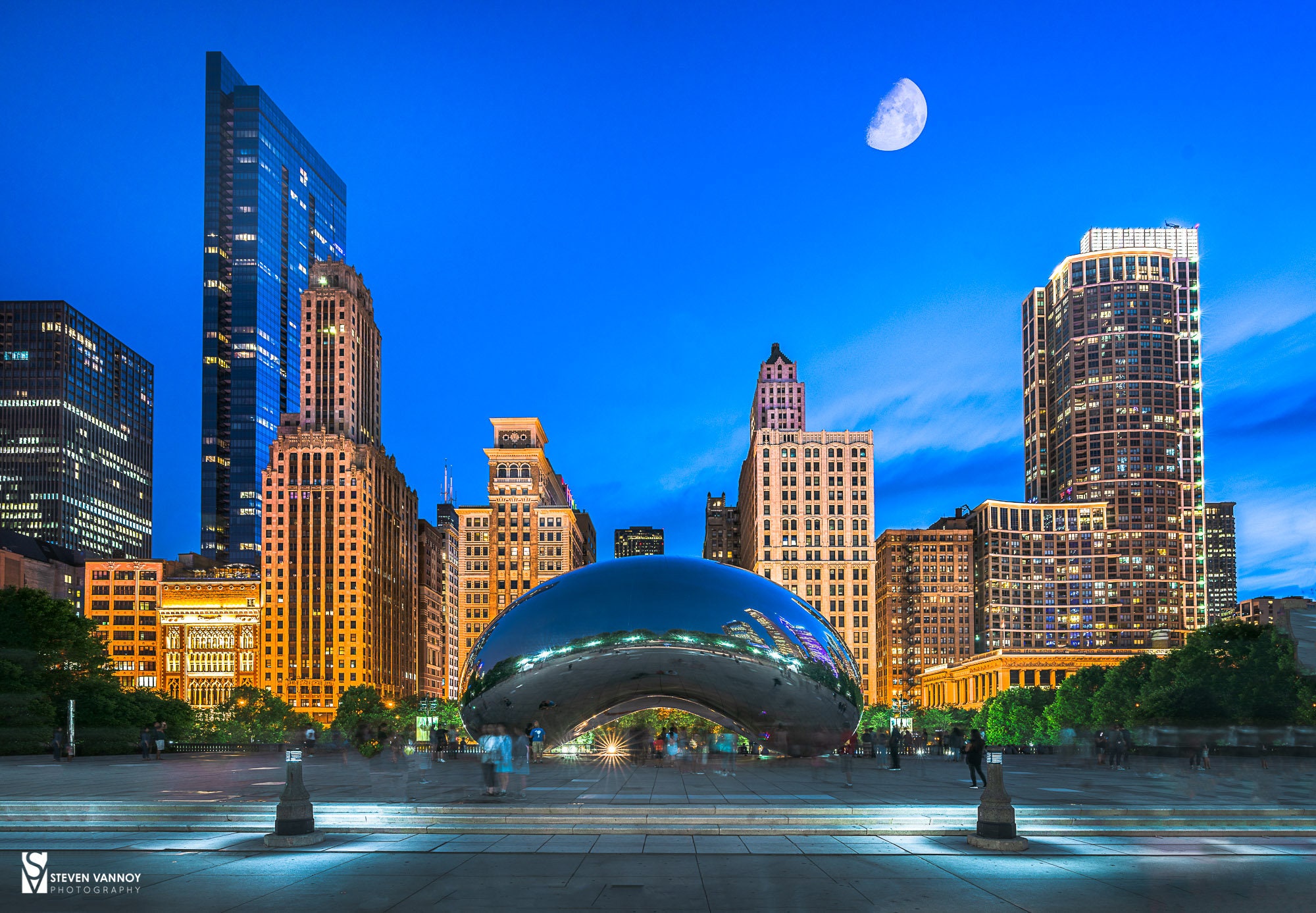 Chicago Skyline At Night Hd