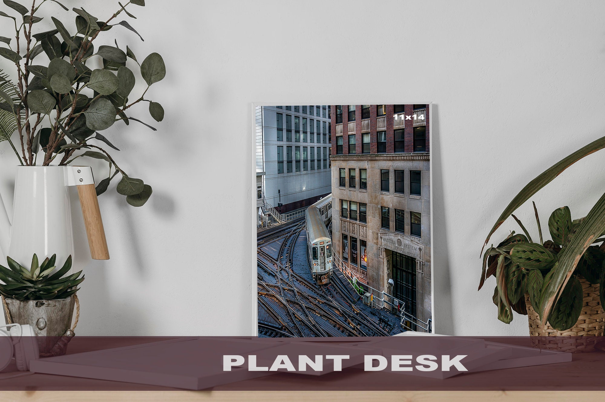 Chicago 'L' Train Canvas Print, Urban Architecture Photography - Etsy