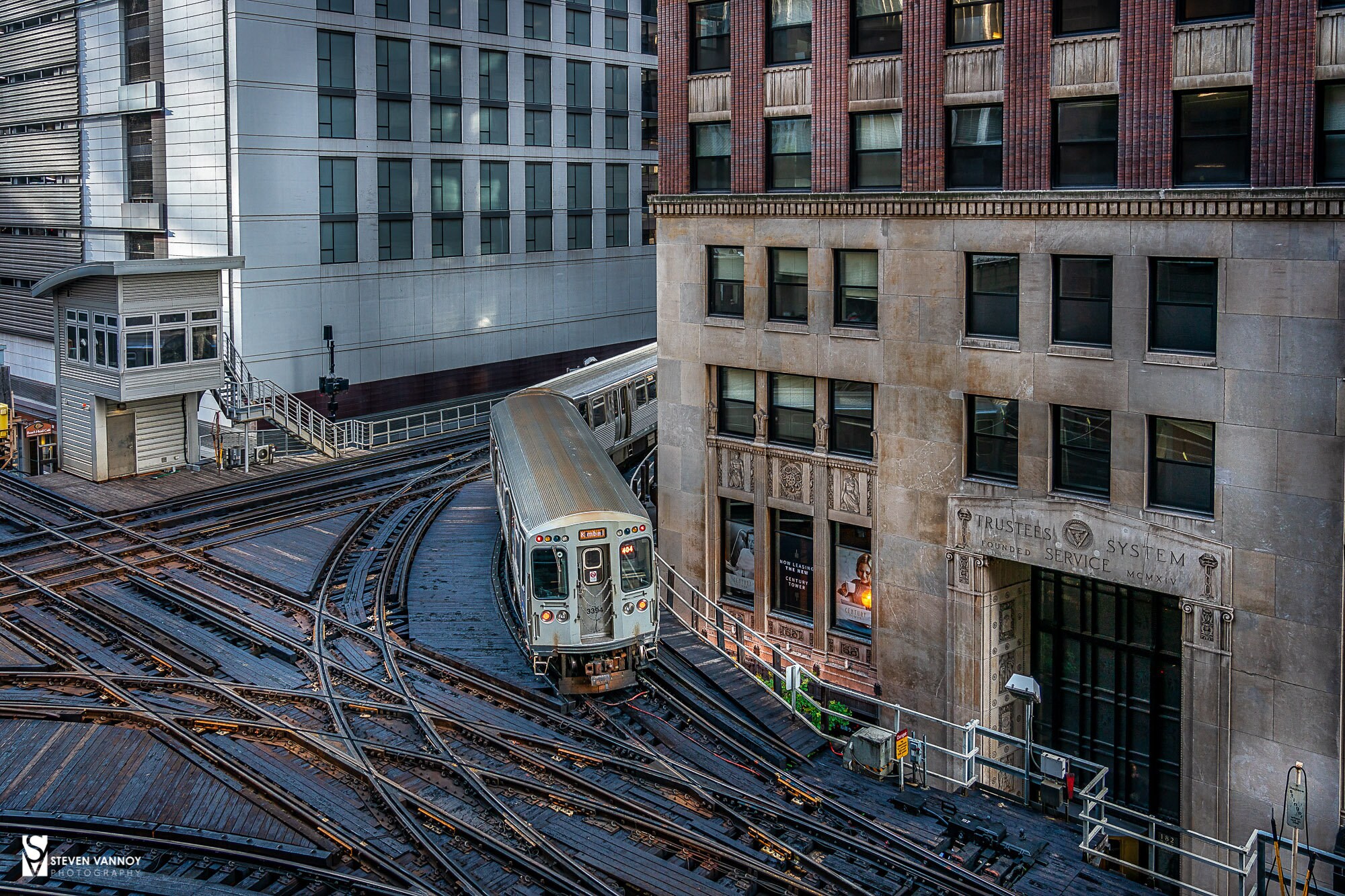Chicago Loop L Trains Chicago Canvas Print Chicago - Etsy