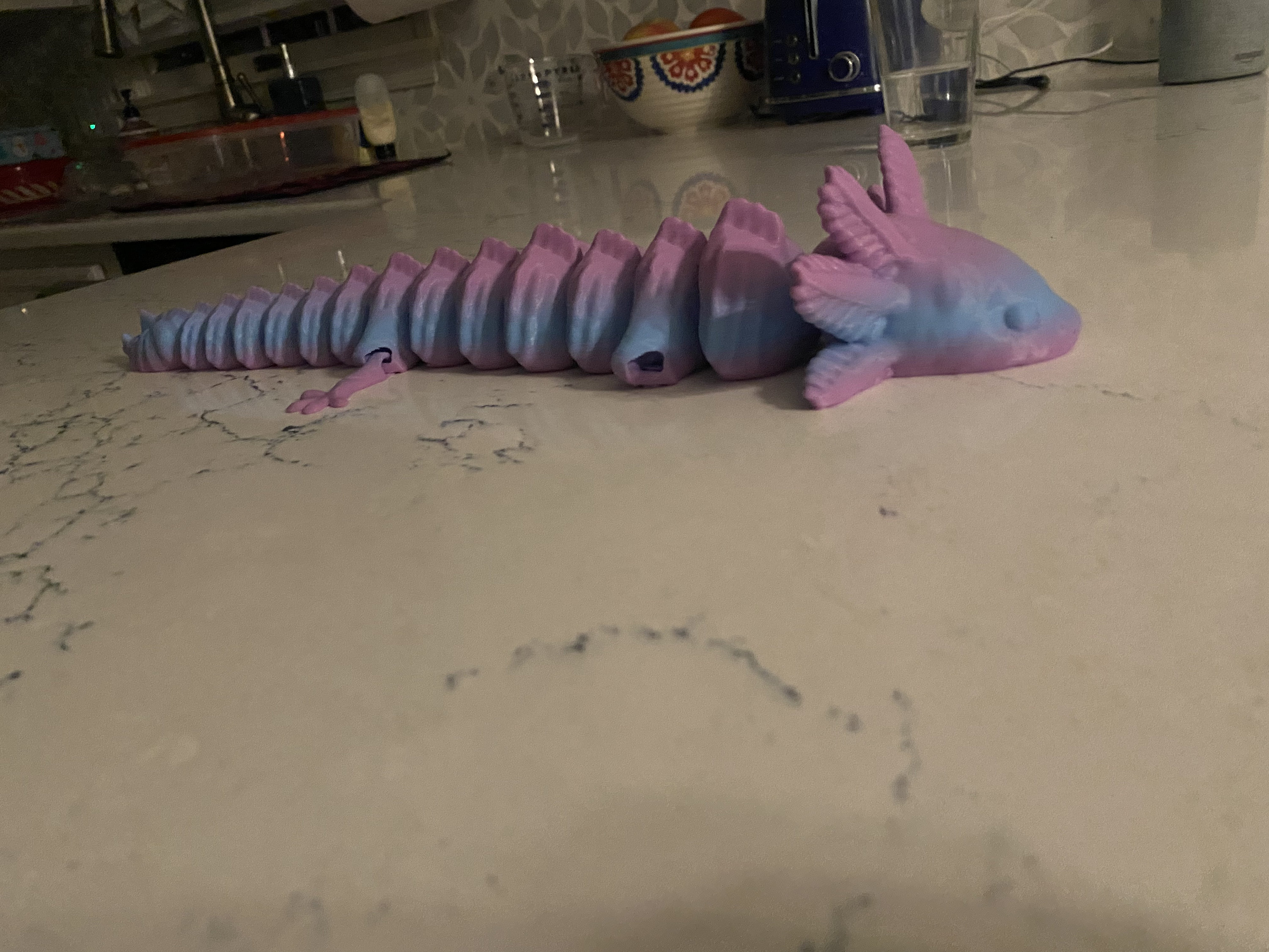3d Printed Articulated Axolotl - Etsy