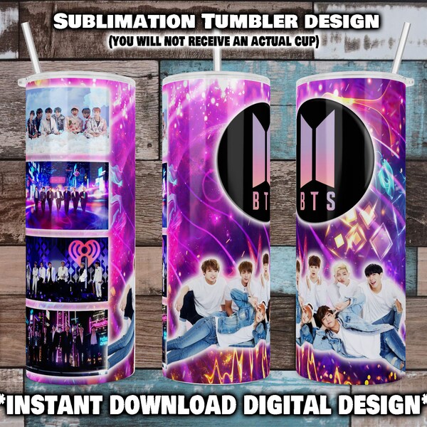 Bts Tumbler Cup - Etsy