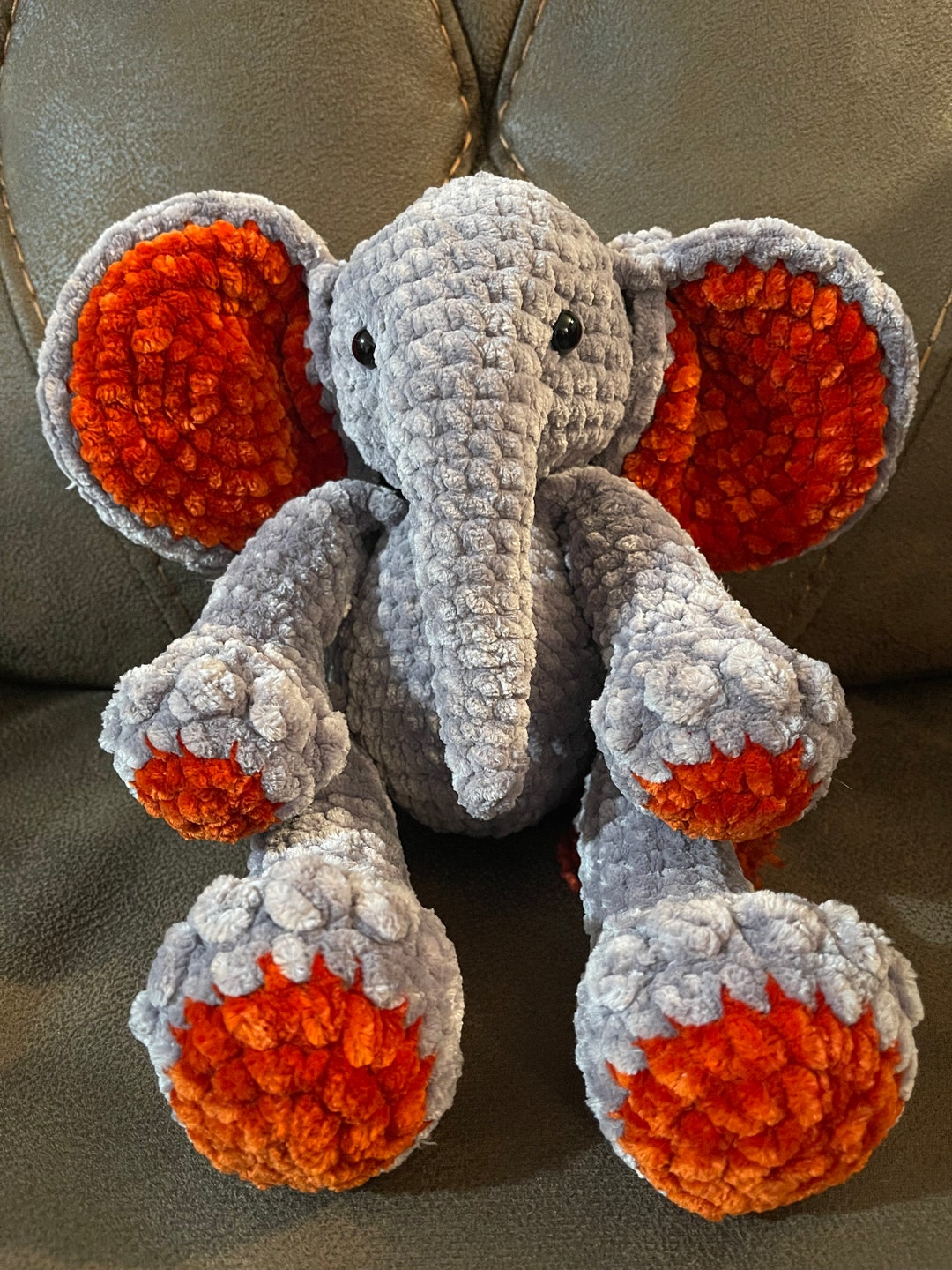 Cuddly Elephant, Plushies, Crochet Toys - Etsy