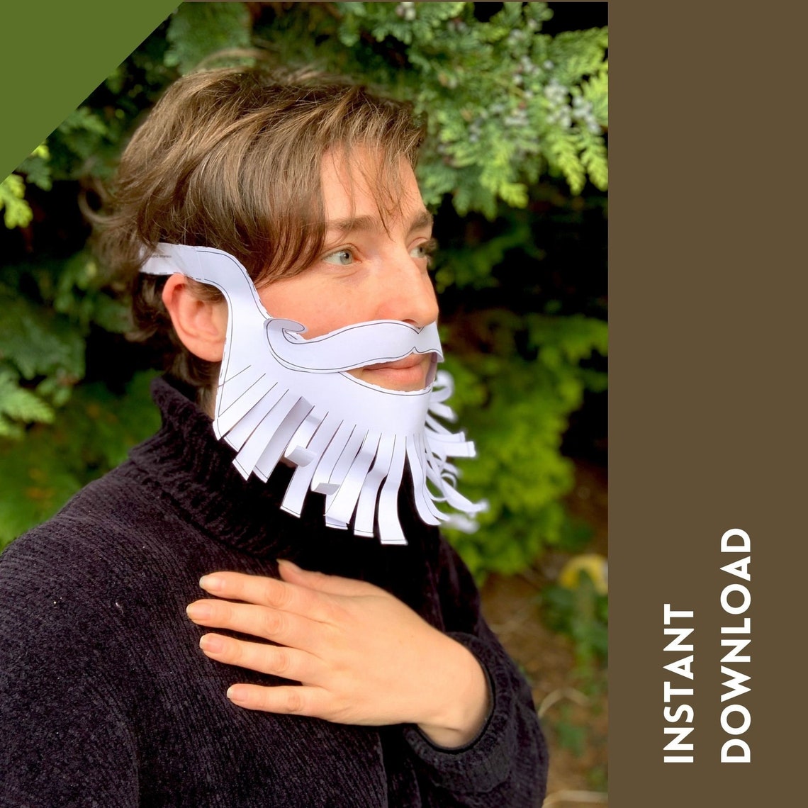 Beard & Moustache Printable Activity Sheet (PDF)- Fun Costume - Party ...
