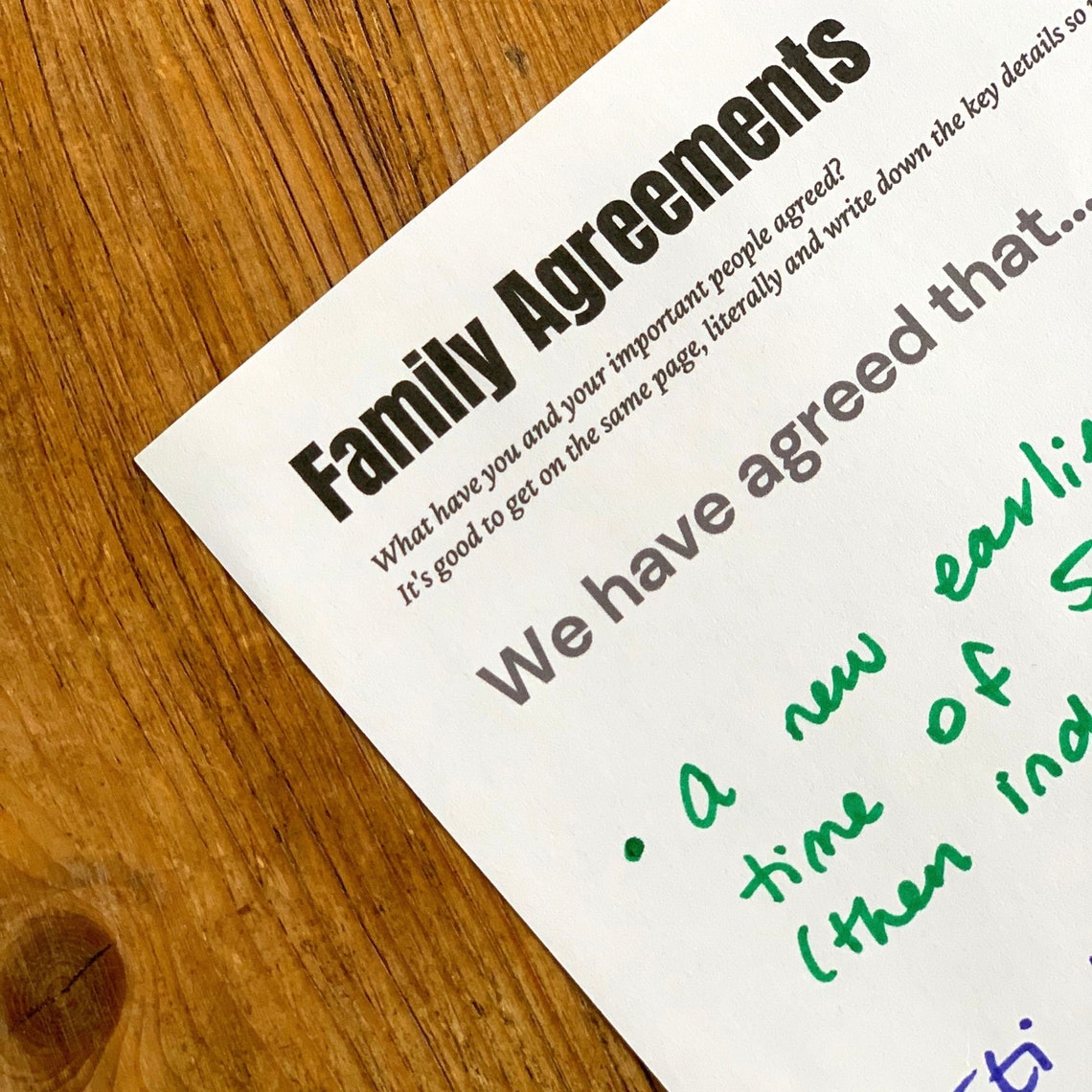 A4 Printable Kids Schedule and Organisation Template Pack Family ...