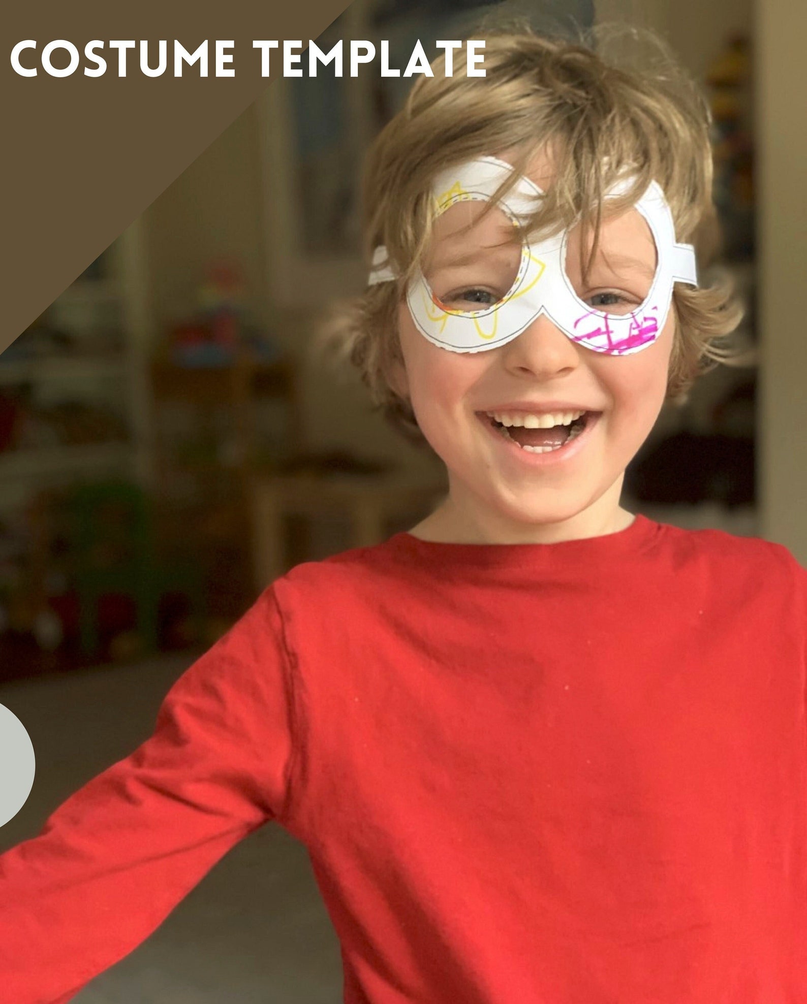Printable Goggles Activity Sheet – Kids Costume Template (A4 PDF) - Etsy UK