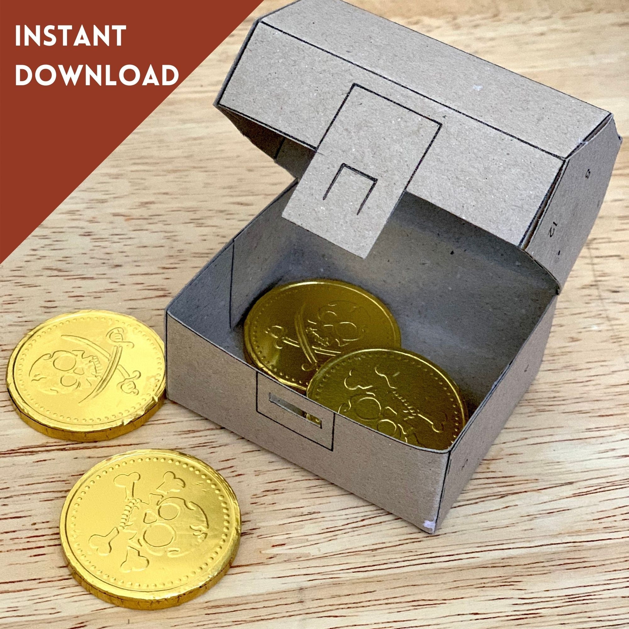 Treasure Box Activity Printable Sheet (A4 PDF) - Party Favours Bag ...