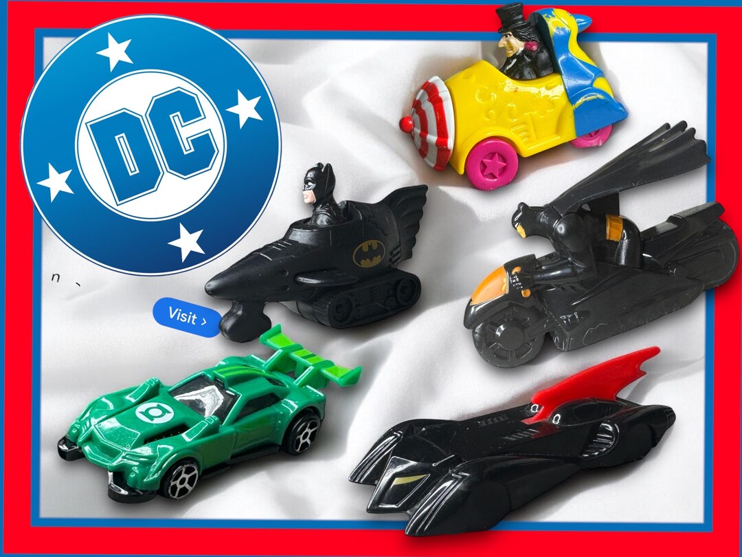 DC Comics Superhero Car Collection - Mcdonald’s Releases (various Years ...