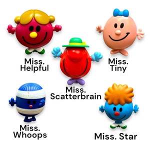 Little Miss. Mcdonalds Happy Meal Toys Classic Cartoon Action Figures ...