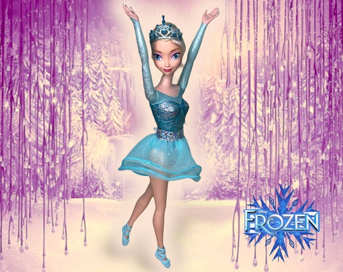 Ballerina Elsa OOAK Disney's Frozen Dancing Princess - Etsy