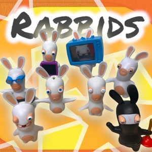 Rabbids Mcdonalds Happy Meal Toy, Crazy Video Game Rabbits You Pick - Etsy