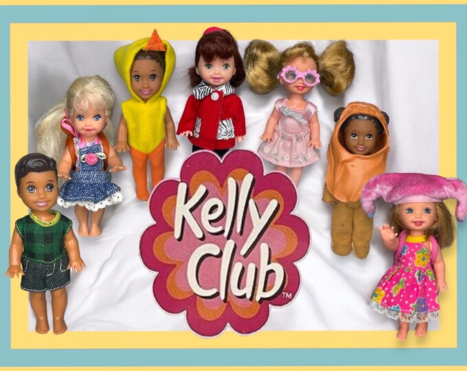Tommy and Kelly, Barbie's Little Sister and Brother 4” Dolls by Mattel ...