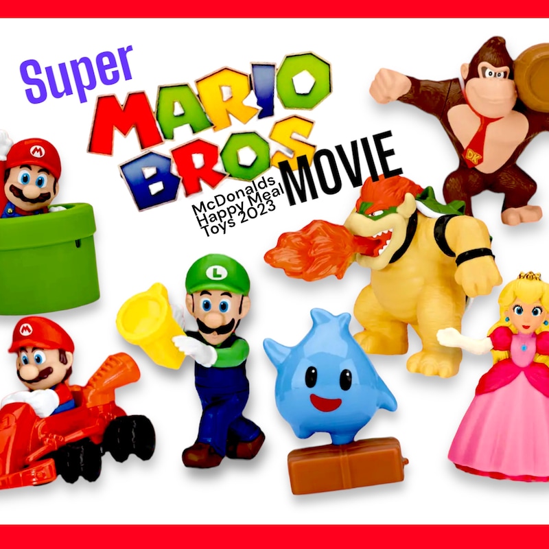 Super Mario Mcdonalds Toys - Etsy
