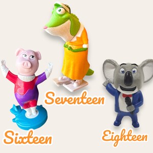 Happy Meal Sing and Sing 2 Mcdonald Movie Franchise Toy Action Figures ...