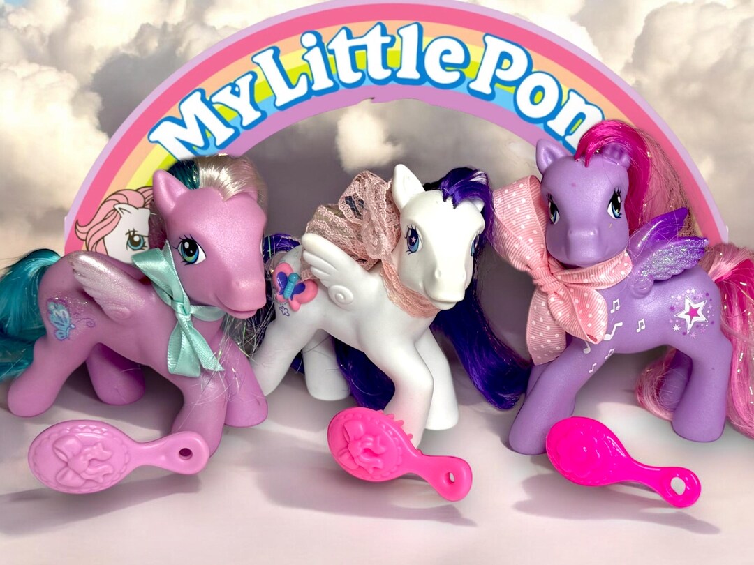 Vintage My Little Pony G3 Pegasus: Star Song, Morning Monarch, Cloud ...