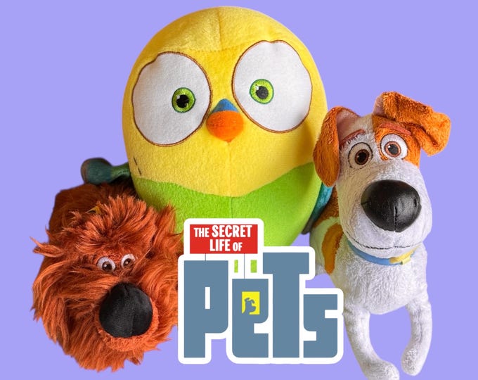 Secret Life of Pets Sweet Pea, Max, & Duke Plush Toys - You Pick - Etsy