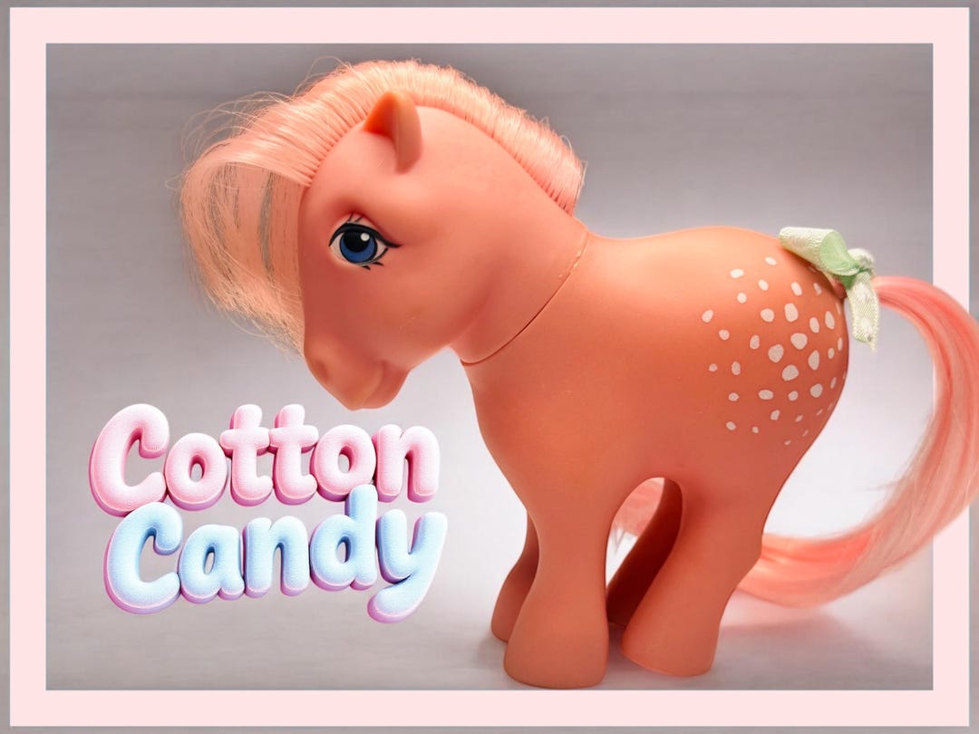 Cotton Candy G1 My Little Pony Core Earth Pony 1983 by Hasbro Vintage ...
