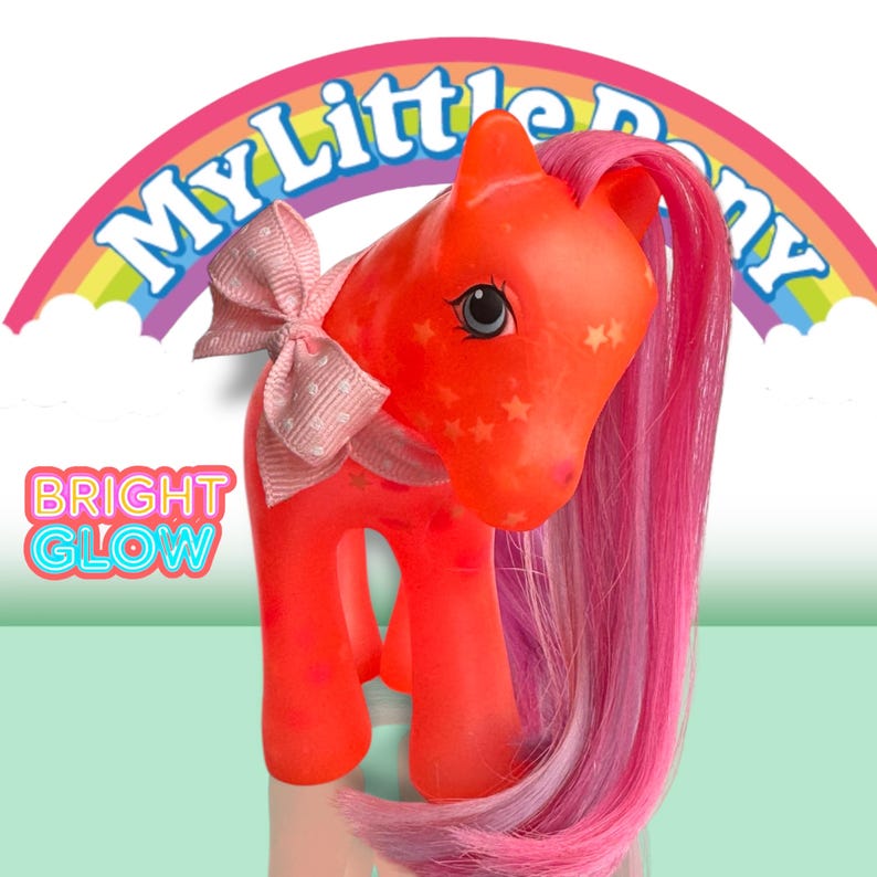 Vintage G1 Bright Glow My Little Pony, 1983 Hasbro - Etsy