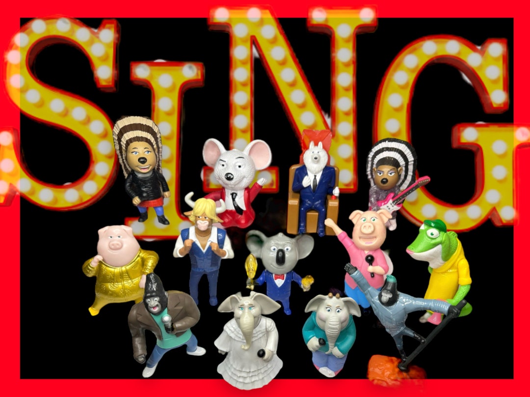 Happy Meal Sing and Sing 2 Mcdonald Movie Franchise Toy Action Figures ...