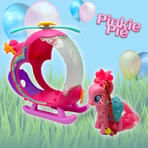 G3 Pinkie Pie's Rainbow Helicopter My Little Pony Play Set Hasbro Pre ...