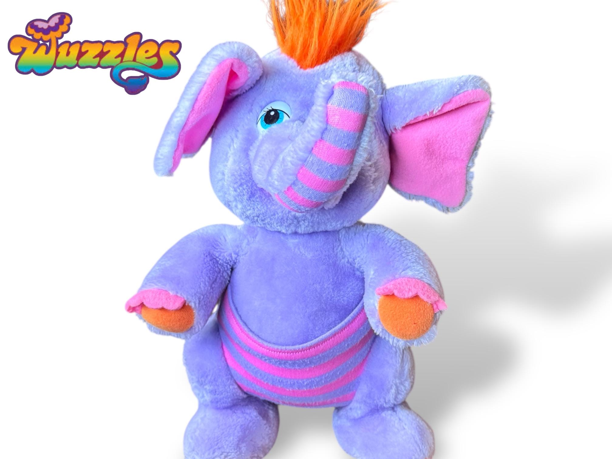 Vintage 1985 Disney Wuzzles Ellaroo Plush | 80s Cartoon Elephant ...
